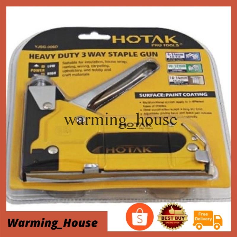 🔥HOT SELLER🔥 HOTAK Heavy Duty 3 Way Staple Gun and Hotak Staples ...