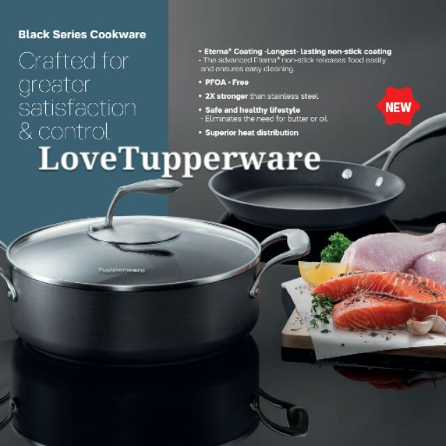 TUPPERWARE Black Series Cookware | Shopee Malaysia