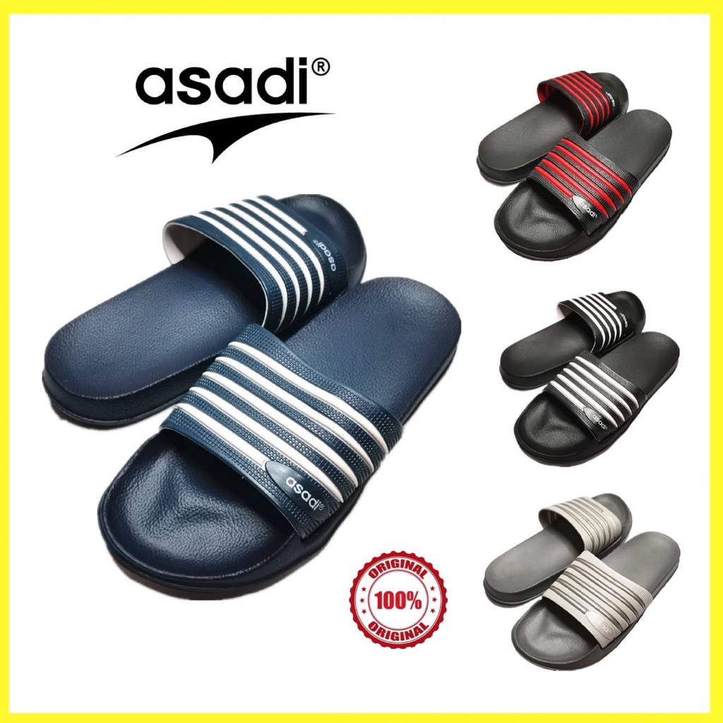 ASADI【Size 38-43】Man Sandals Sliper (4 Colour) Unisex Casual Slippers ...