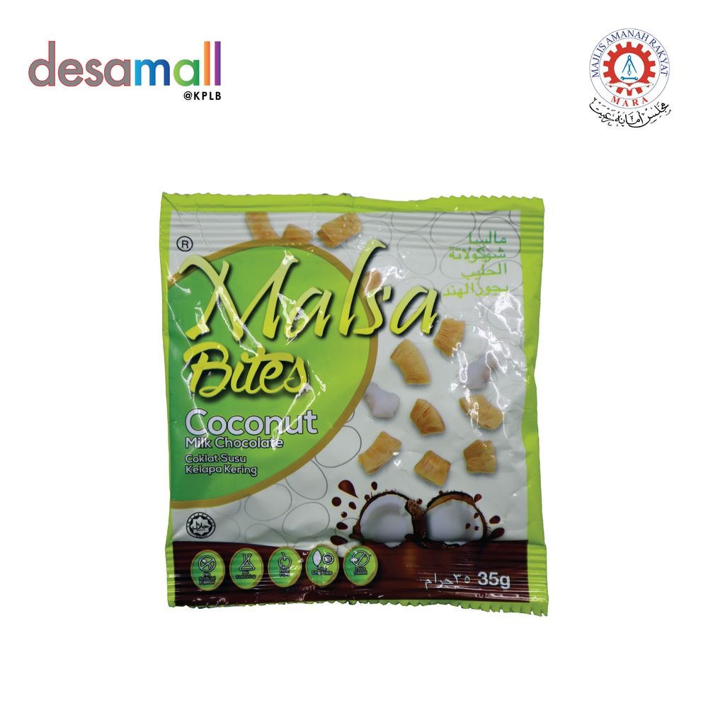 MALSA Bites - Coconut Milk Chocolate (35g) | Shopee Malaysia