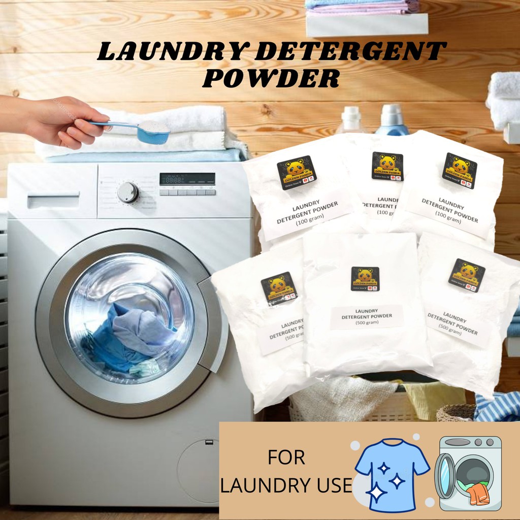 Golden Panda Laundry Detergent Powder 500g/ 100g | Shopee Malaysia