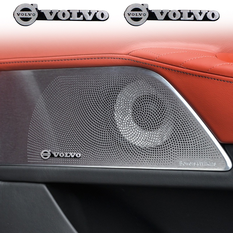 4pcs/10pcs Aluminum Car Audio Sticker 3D Car Emblem Speaker Sticker Car ...