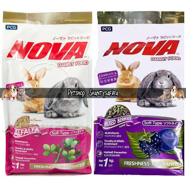 Rabbit Food NOVA ALFALFA Rabbit Feed/MIX BERRIES Feed 1KG | Shopee Malaysia