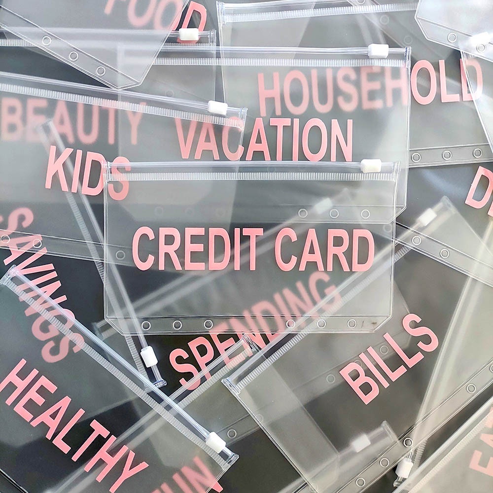 A6/A5 Cash Planner Binder Pocket File Organizer Storage Folder ...