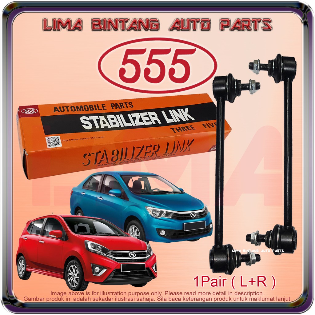 Perodua Axia , Bezza Front Stabilizer Link , Absorber Link ( Sankei 555 ...