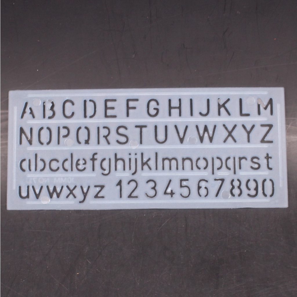 Stencil Plate NO.710 Plastic ABC Letter Stencil Ruler 10mm | Shopee ...
