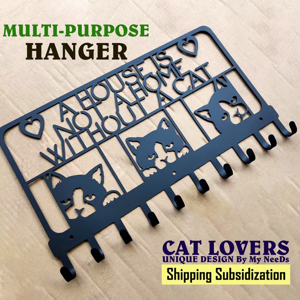 CAT LOVERS Modern & Decorative Multipurpose holder Key Hanger Clothes ...