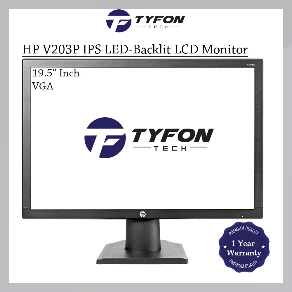 HP 19.5" Inch Widescreen IPS LED-Backlit LCD Monitor V203P (Refurbished ...