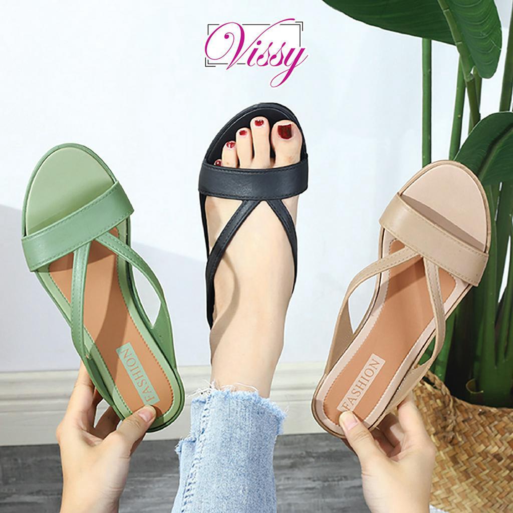 Vissy Women Lady Wanita Sandal Kasut Shoe Fashion 0029-LS – 3 Colors ...