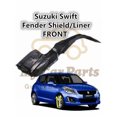 Suzuki Swift 2013-2019 FRONT Daun Pisang (Fender Liner / Fender Shield) | Shopee Malaysia