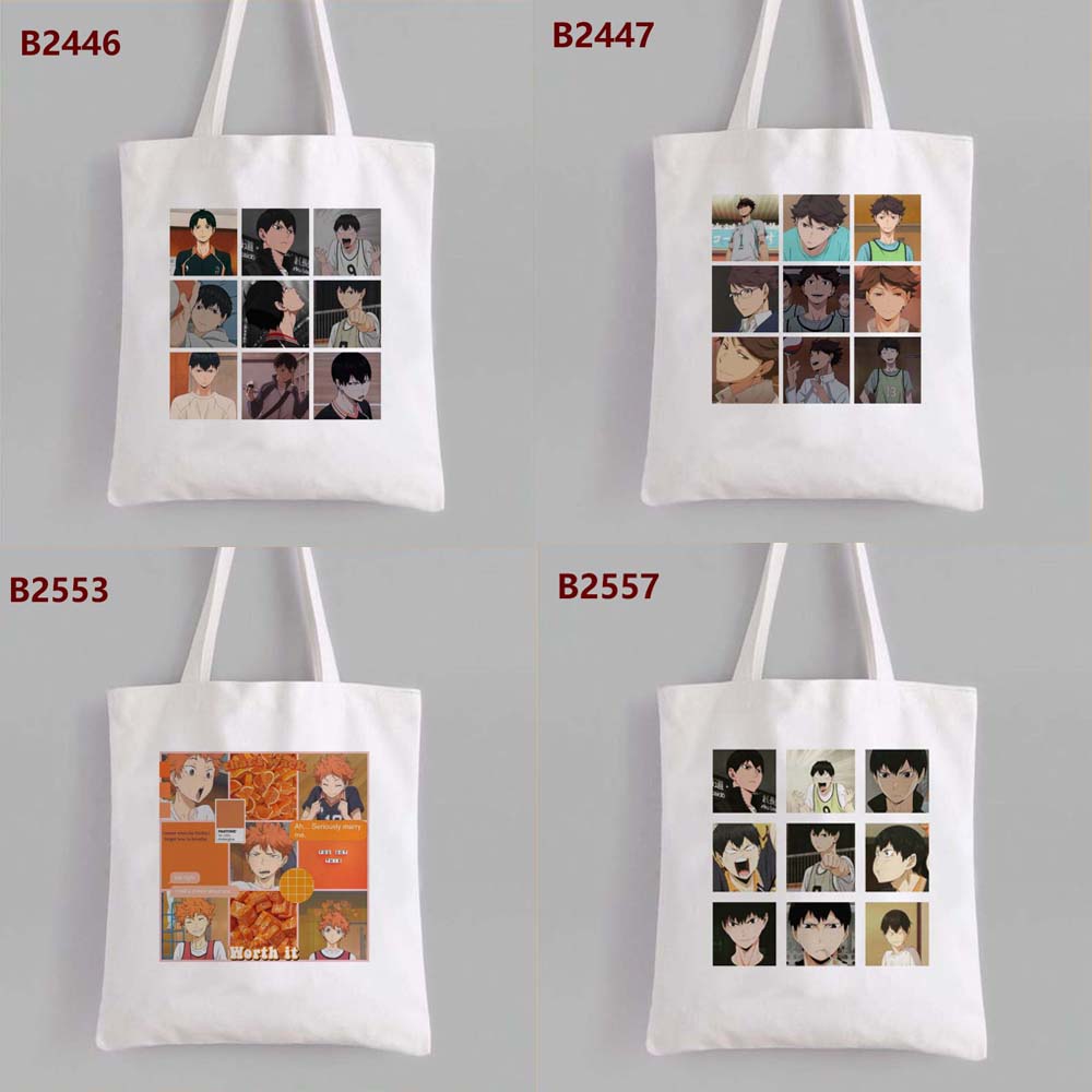 Haikyuu!! Japan Anime Bags Shoulder Bags Harajuku Canvs Totes Cute ...