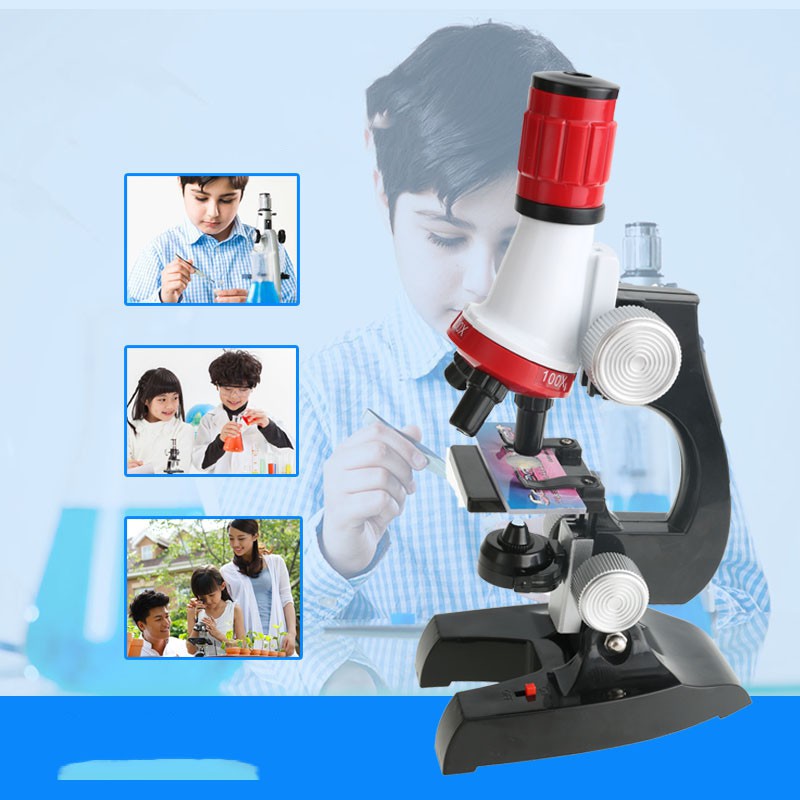 SmartBuy Kids Educational 100-1200X Microscope Kit Science Toys for ...