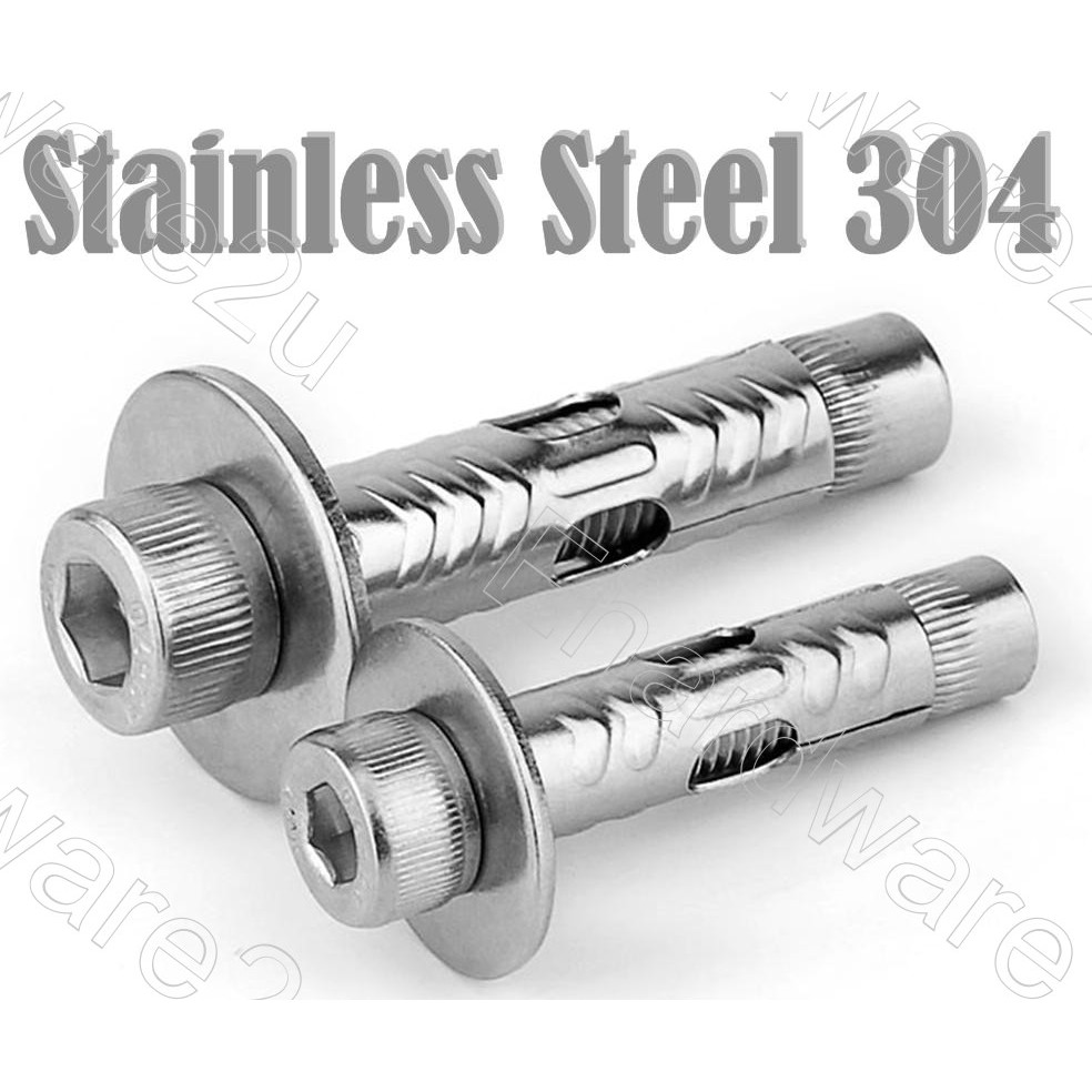 Stainless Steel 304 Hex Socket Cap Head Expansion Bolt Sleeve Anchor ...
