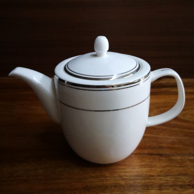 LONGDA 🇨🇳 850ml High Quality Platinum Rim Bone China Pot | Shopee Malaysia