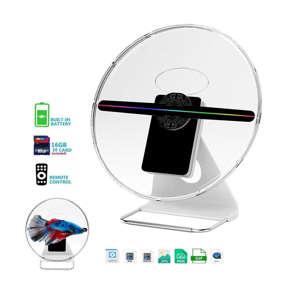 Portable 3D Hologram Fan Digital Holographic Projector Advertising ...