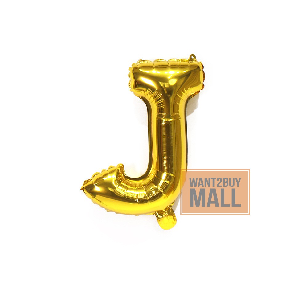🇲🇾 🏆 16 Inch A-Z 0-9 Alphabet Letters Number Foil Gold Color Party ...