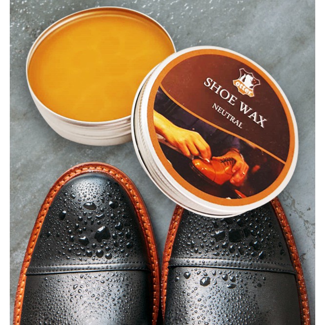OTTER Shoe Polish Paste Neutral/Black 100ML Natural Shine Pengilat ...