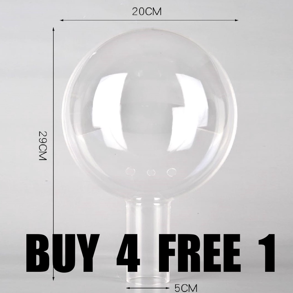 ACRYLIC BALL 20cm 16cm 14cm 3 Size / HARD TRANSPARENT BALL/ BUBBLE BALL ...