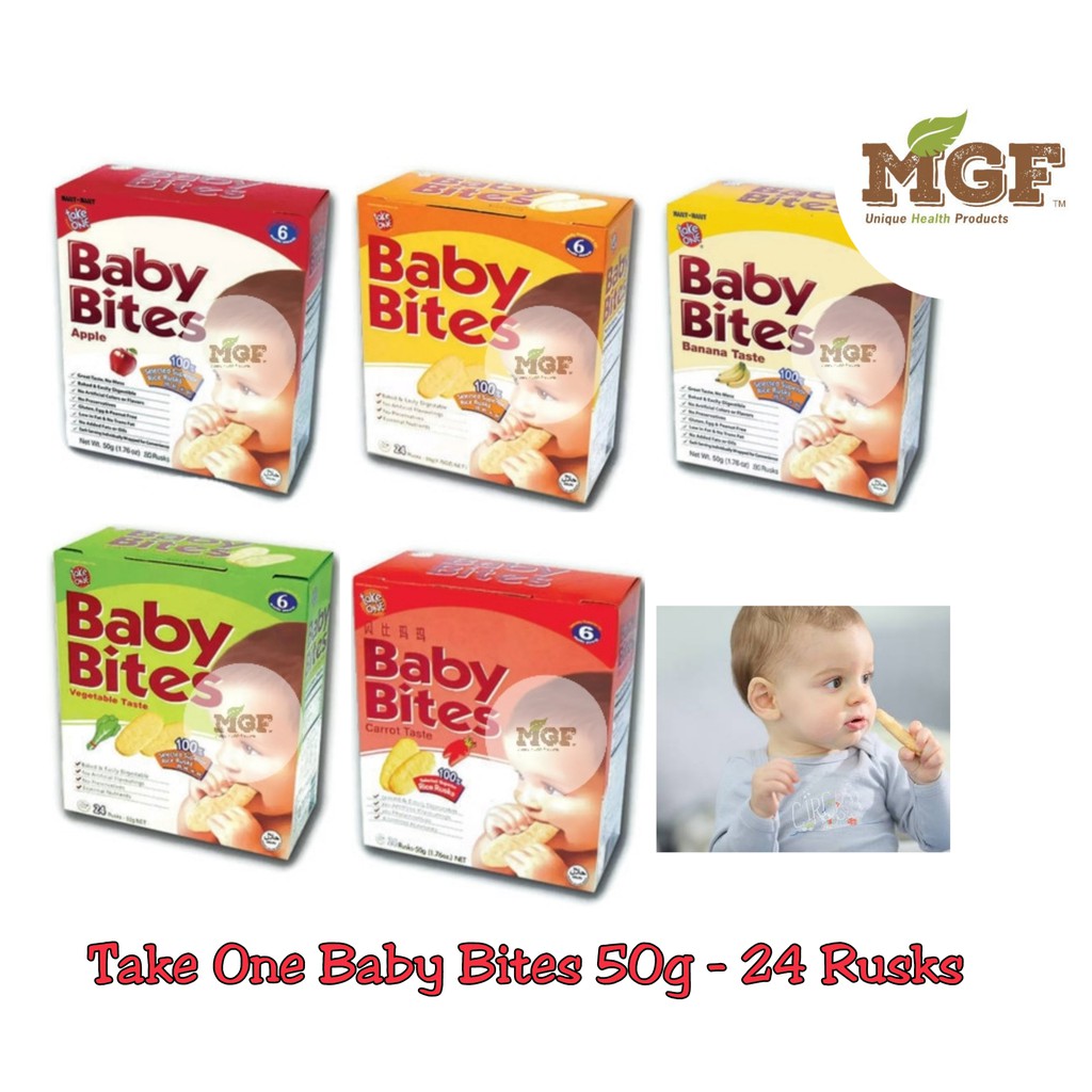 Take One Baby Bites Rice Rusks 50GM | Shopee Malaysia
