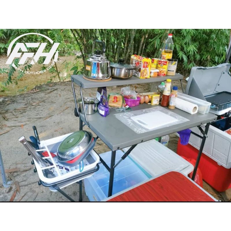 Coleman Deluxe Camp Kitchen | Shopee Malaysia