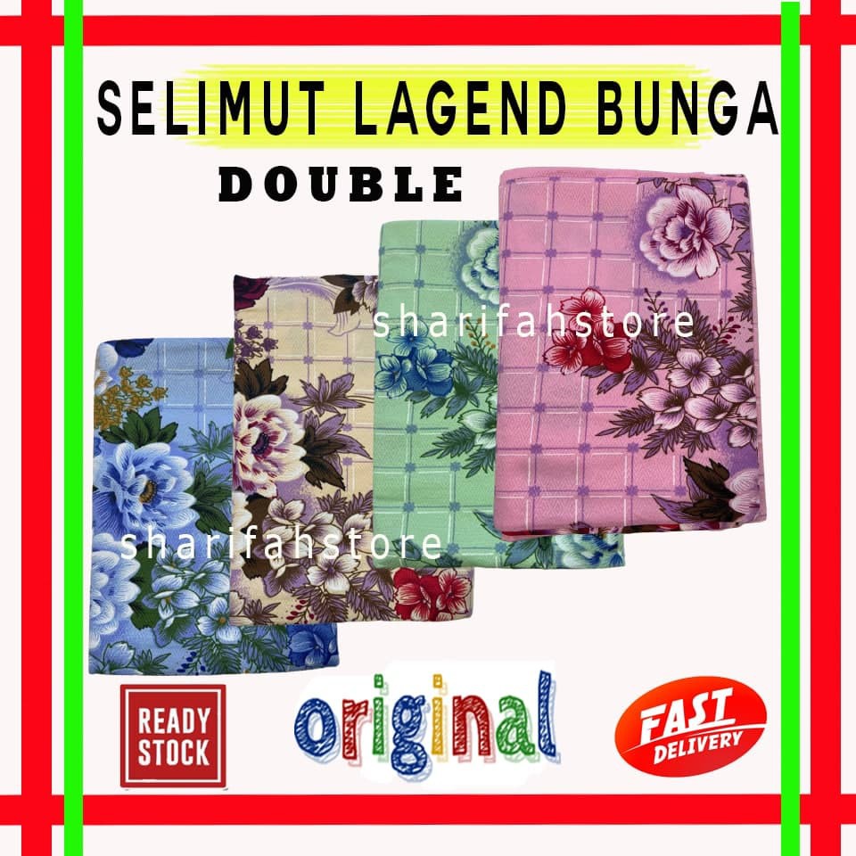 Selimut Legend Thailand Corak Bunga 333 Size Double | Shopee Malaysia