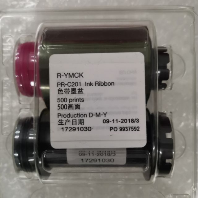 NISCA PRC201 PR-C201 YMCK Ink Ribbon Original for ID Card Printer PR ...