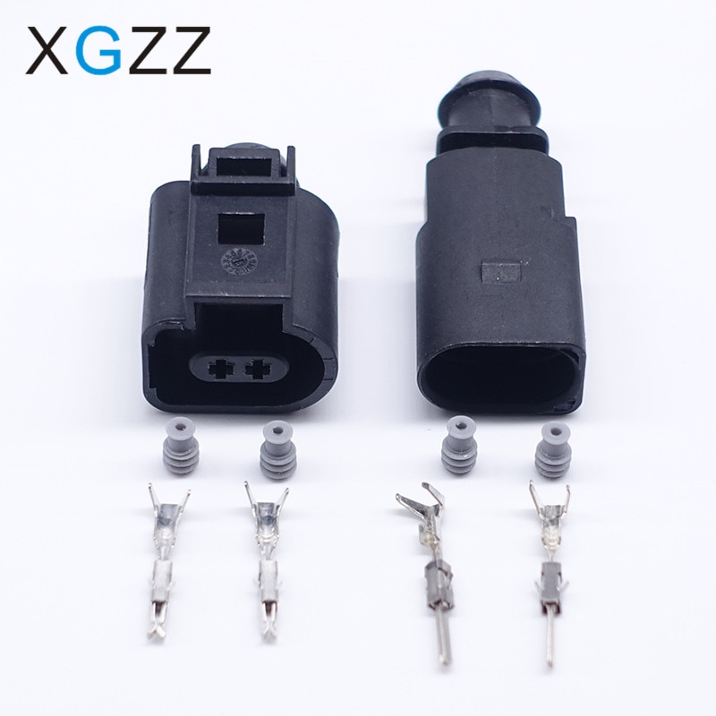 2 Pin 1J0973802 1J0973702 Female Male 1.5mm Auto Temp Sensor Plug ...