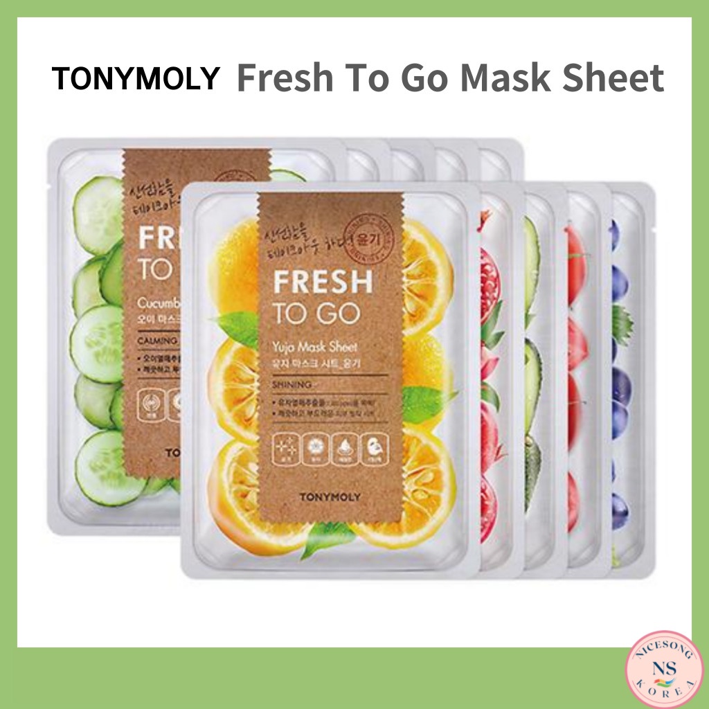 [TONYMOLY]Fresh To Go Mask Sheet (1Sheet) Aloe/Pineapple/Tomato ...
