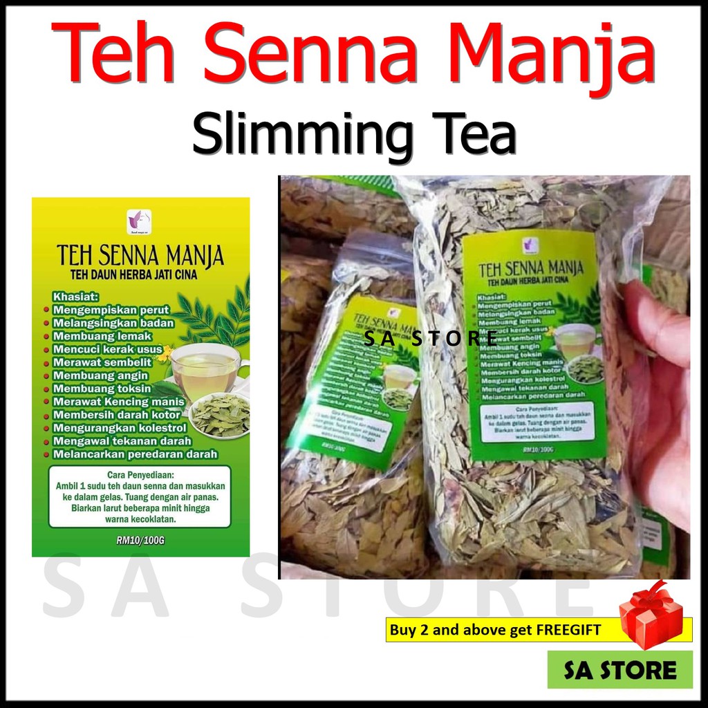 TEH DAUN SENNA & UNCANG TEH SENNA + 🎁 / teh senna manja / slimming tea ...