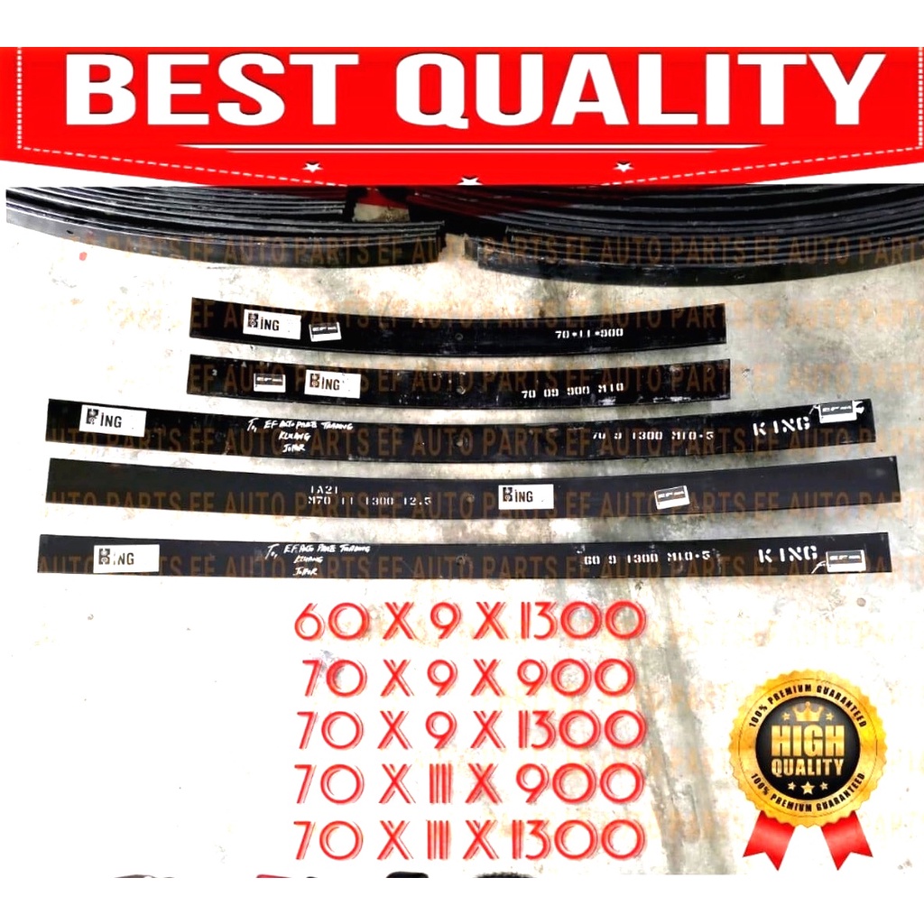 KING ADD LEAF SPRING LORRY VAN 4X4 60X9X1300 70X9X900 70X9X1300 ...