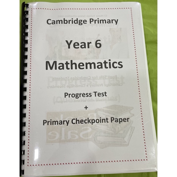 Cambridge Primary Year 6 Mathematics Checkpoint Paper | Shopee Malaysia