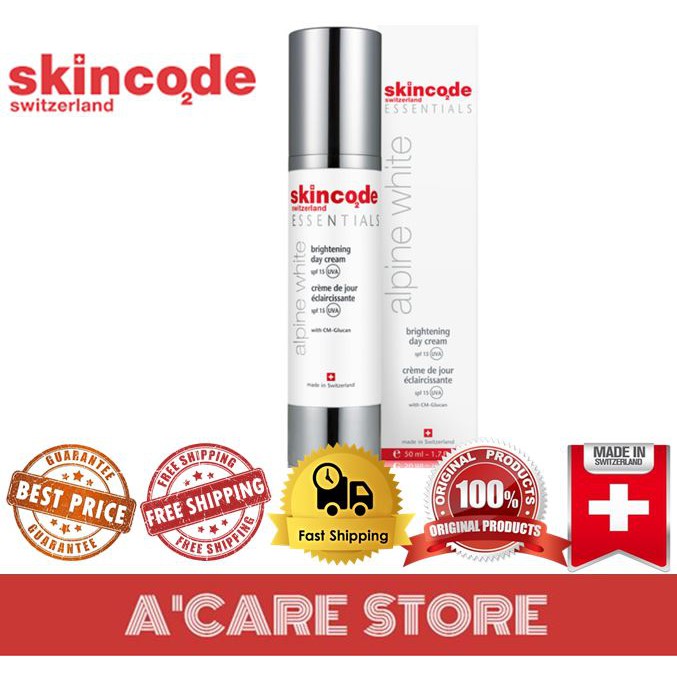 Skincode Essentials Alpine White Brightening Day Cream Spf 15 (50ml) | Shopee Malaysia