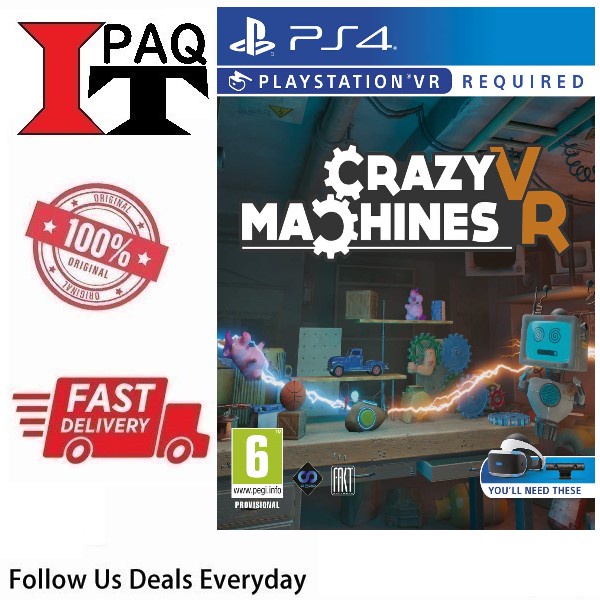 PS4 Crazy Machines VR (R2)(English) | Shopee Malaysia