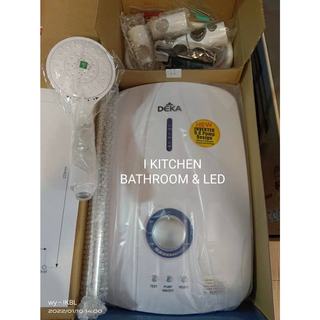 DEKA DC PUMP INSTANT WATER HEATER - D200 - WHITE - 5 YEARS WARRANTY ...