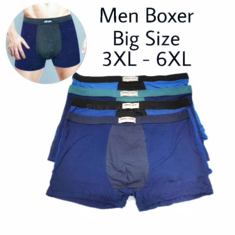 (BIG SIZE) Body Love Men Boxer Underwear ️2PCS/3XL-6XL Seluar Boxer ...