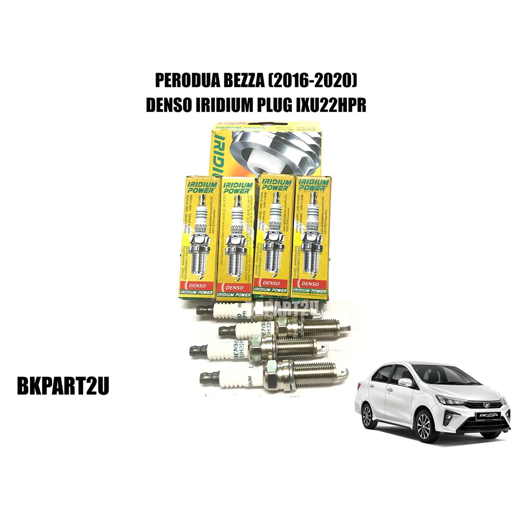 DENSO IXU22HPR#4 DENSO IRIDIUM POWER SPARK PLUG #3474 (4PCS) PERODUA ...
