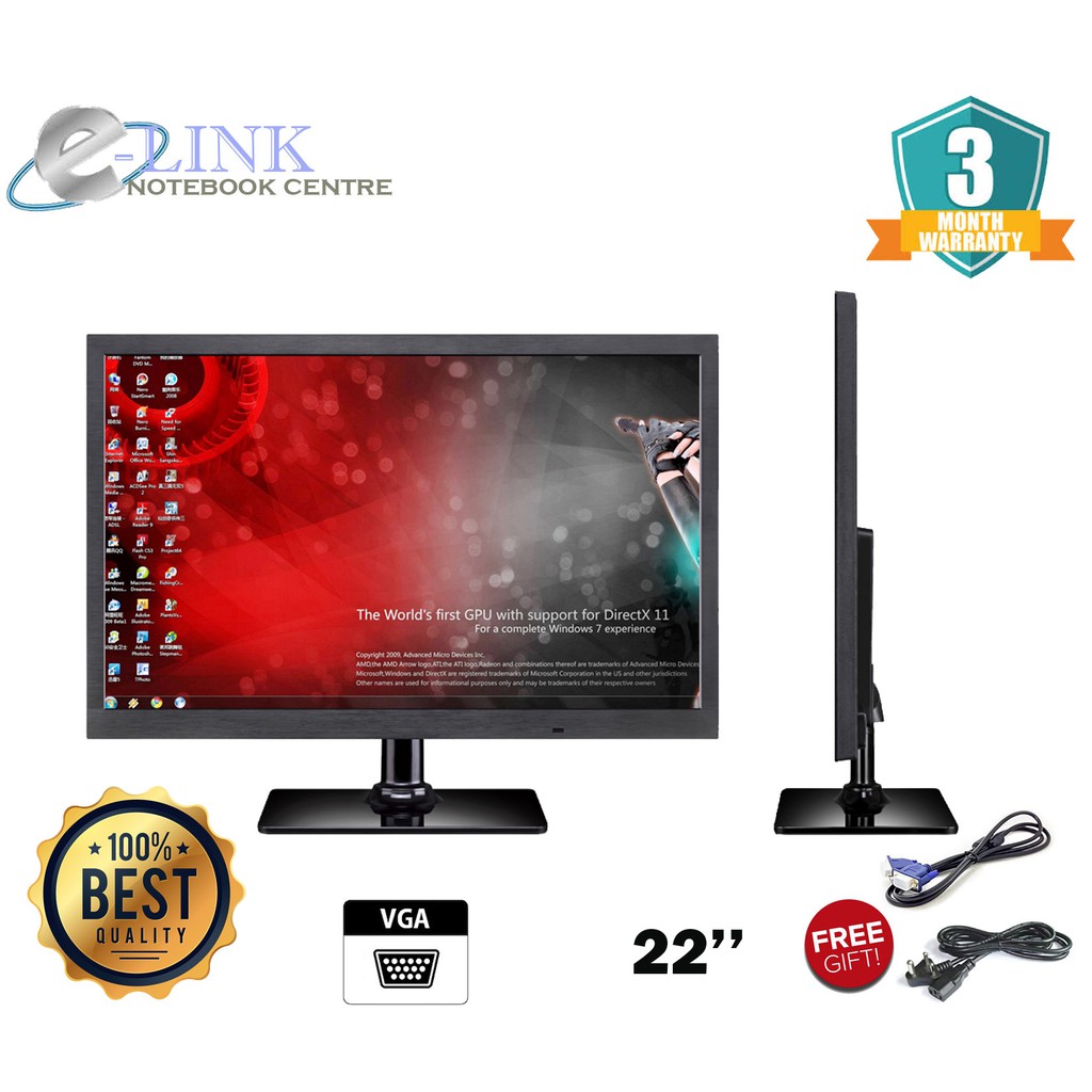 ( Lowest Prices 22 inch LED Monitor HDMI Grade A or Grade B Refurbished ...