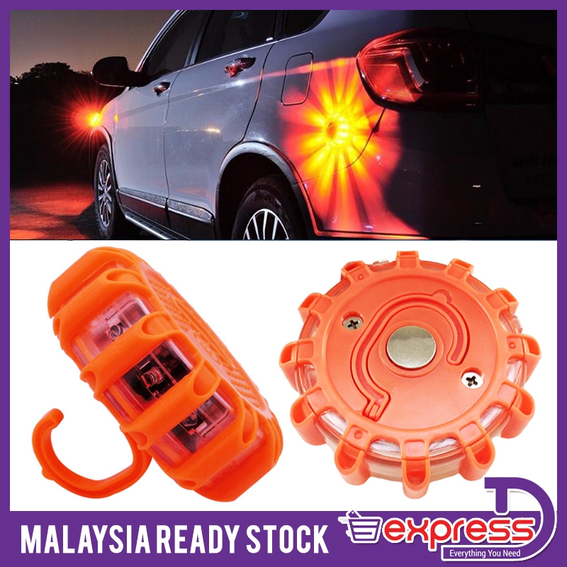Magnetic 15 LED Road Safety Emergency Flashing Warning Light for Car ...