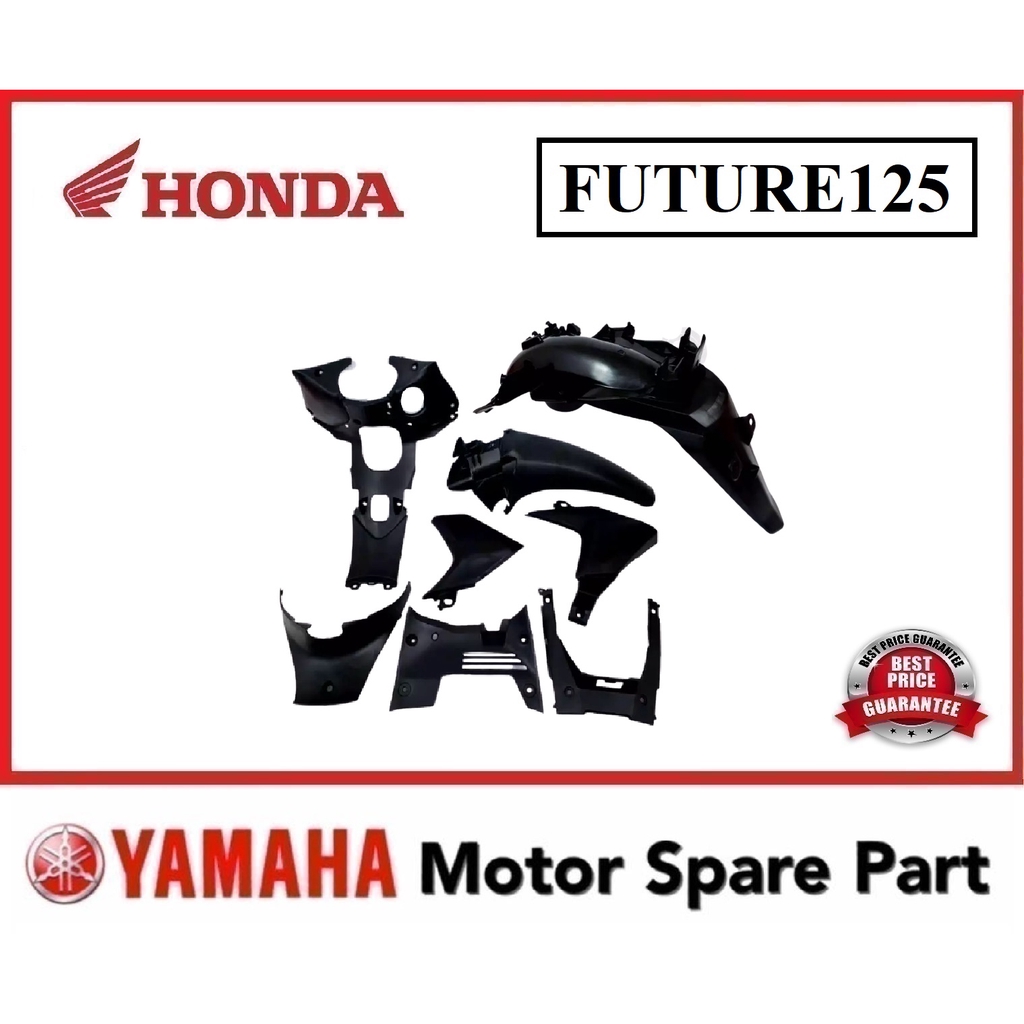 HONDA FUTURE125 INNER SET // FLAT BLACK NON COLOUR PARTS SET COVER ...