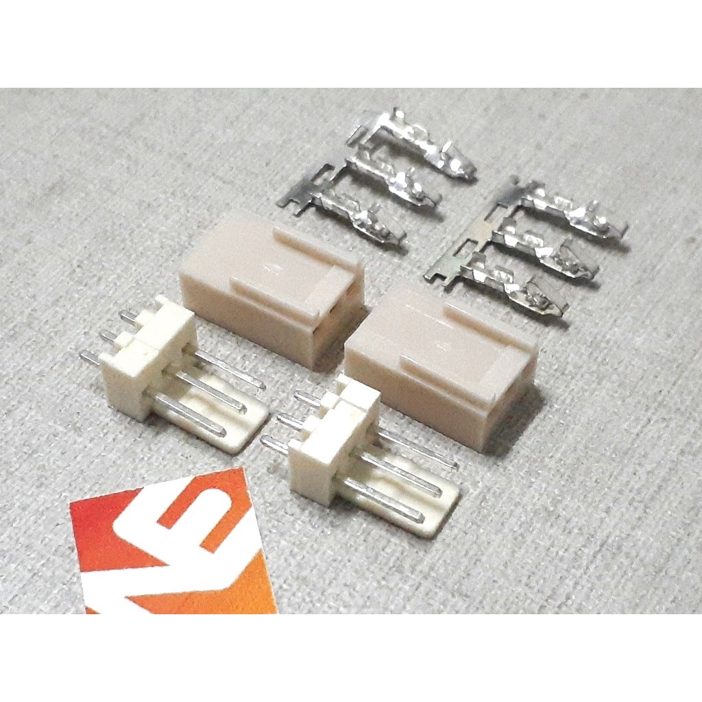 2510 PCB header 3 pin 2pcs Connector Crimp Terminal Housing Set ...