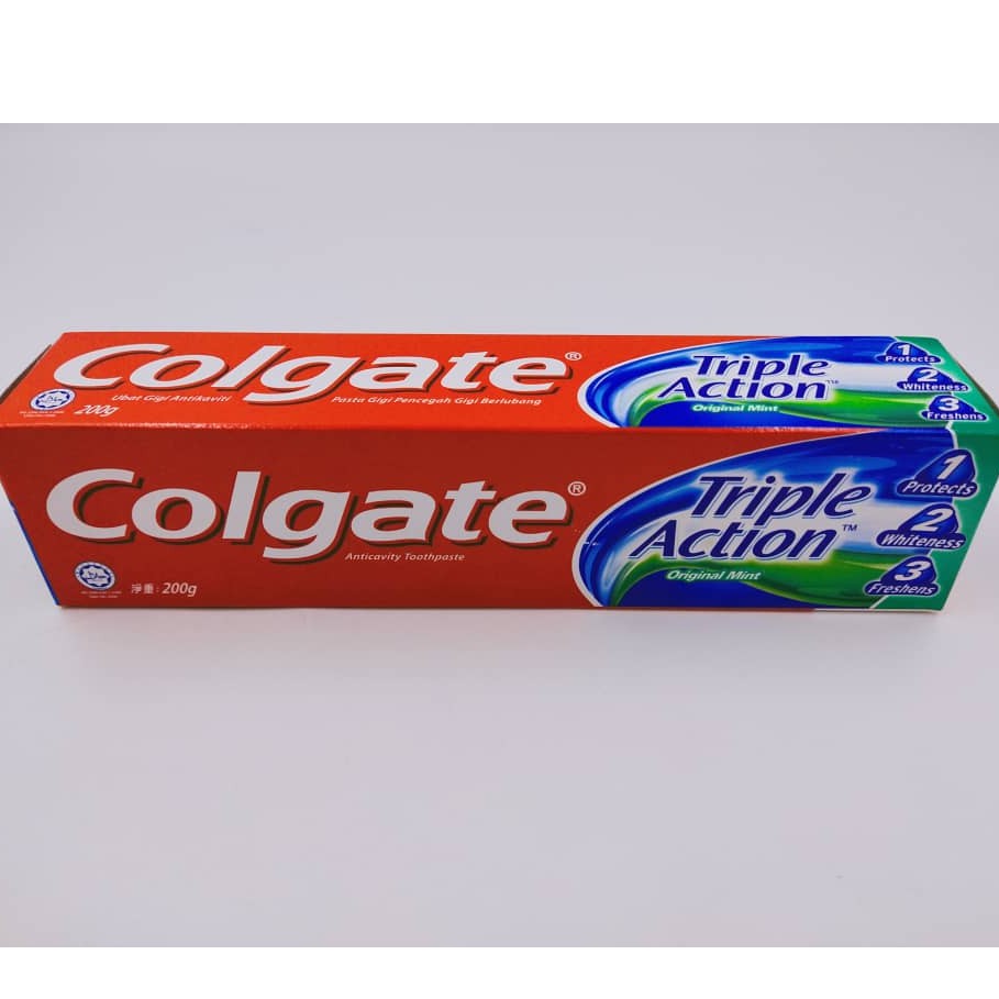 Colgate Triple Action Original Mint 200g | Shopee Malaysia