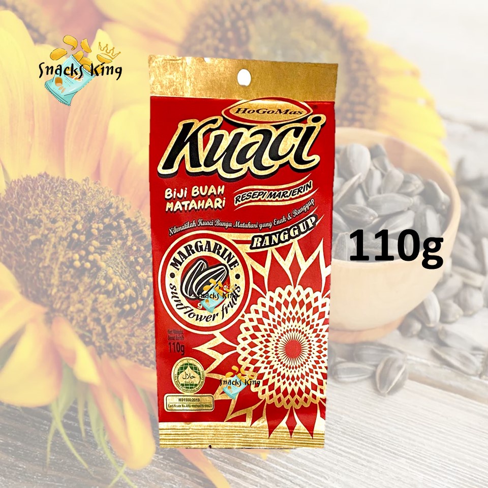 HoGoMas Kuaci Wangi / Roasted Sunflower Seed Margarine Flavored (110g x ...