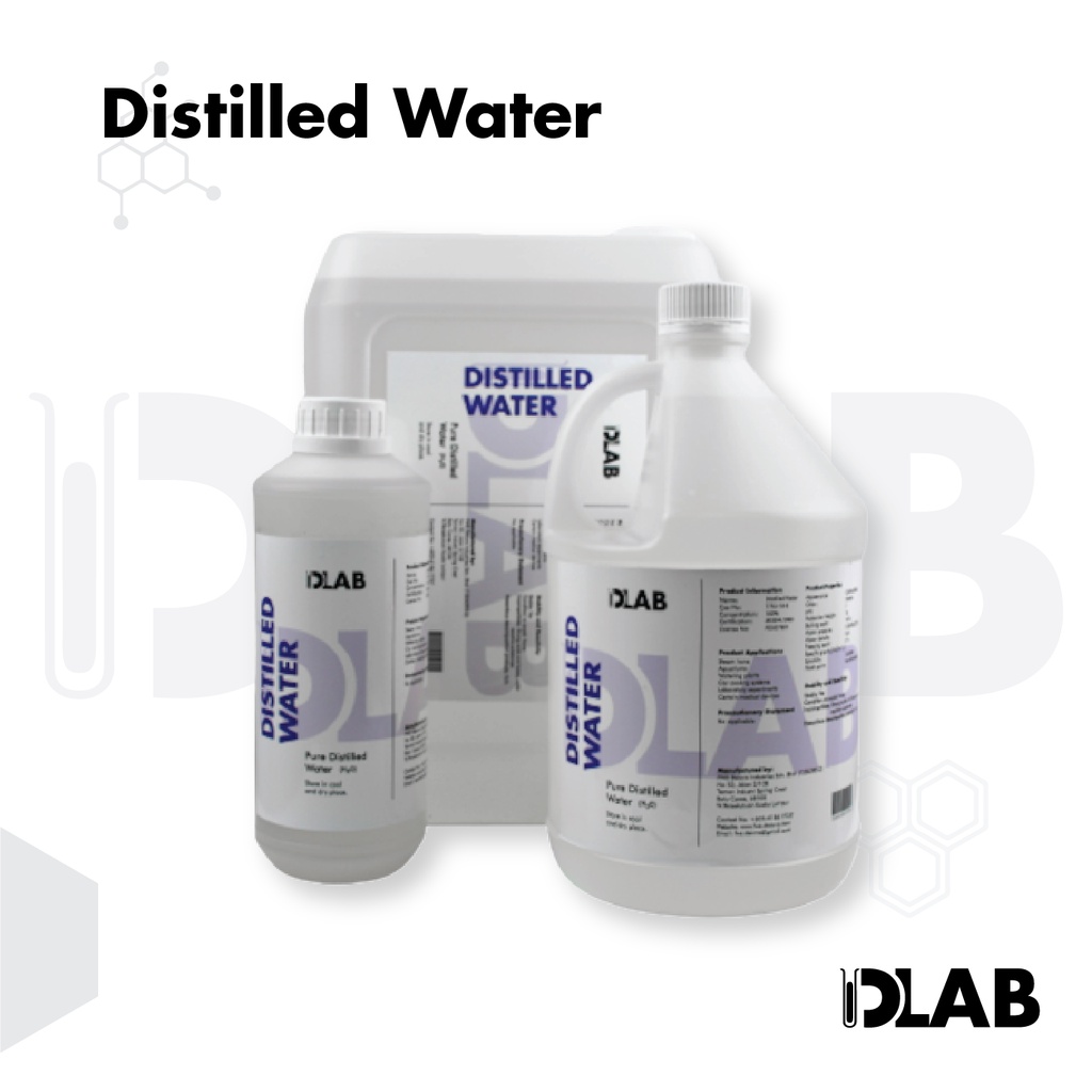 [DLAB] Distilled Water LAB USAGE, CHEMICAL ADDITIVE, FOOD GRADE ...