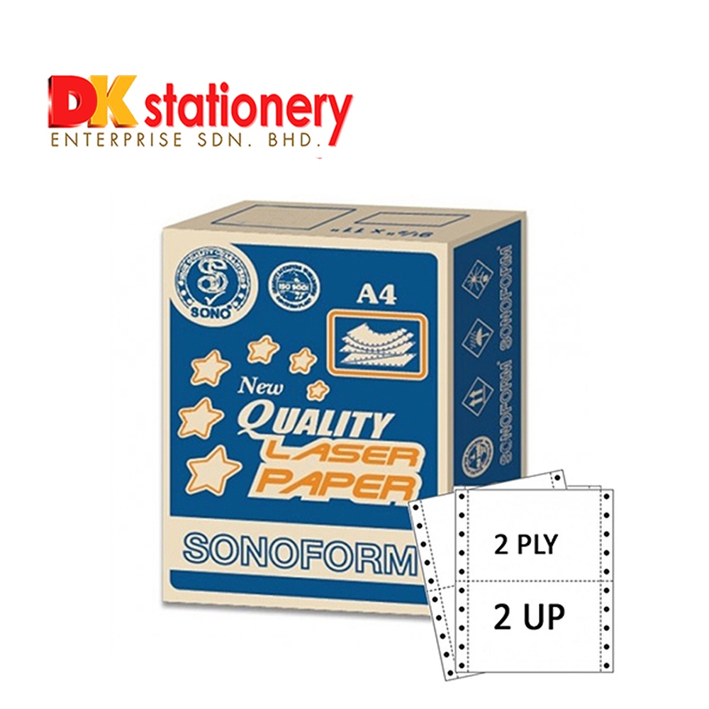 Pilot Form / Ace Form / Computer Form 9.5" X 11" 2 PLY 2 UP NCR 500 ...