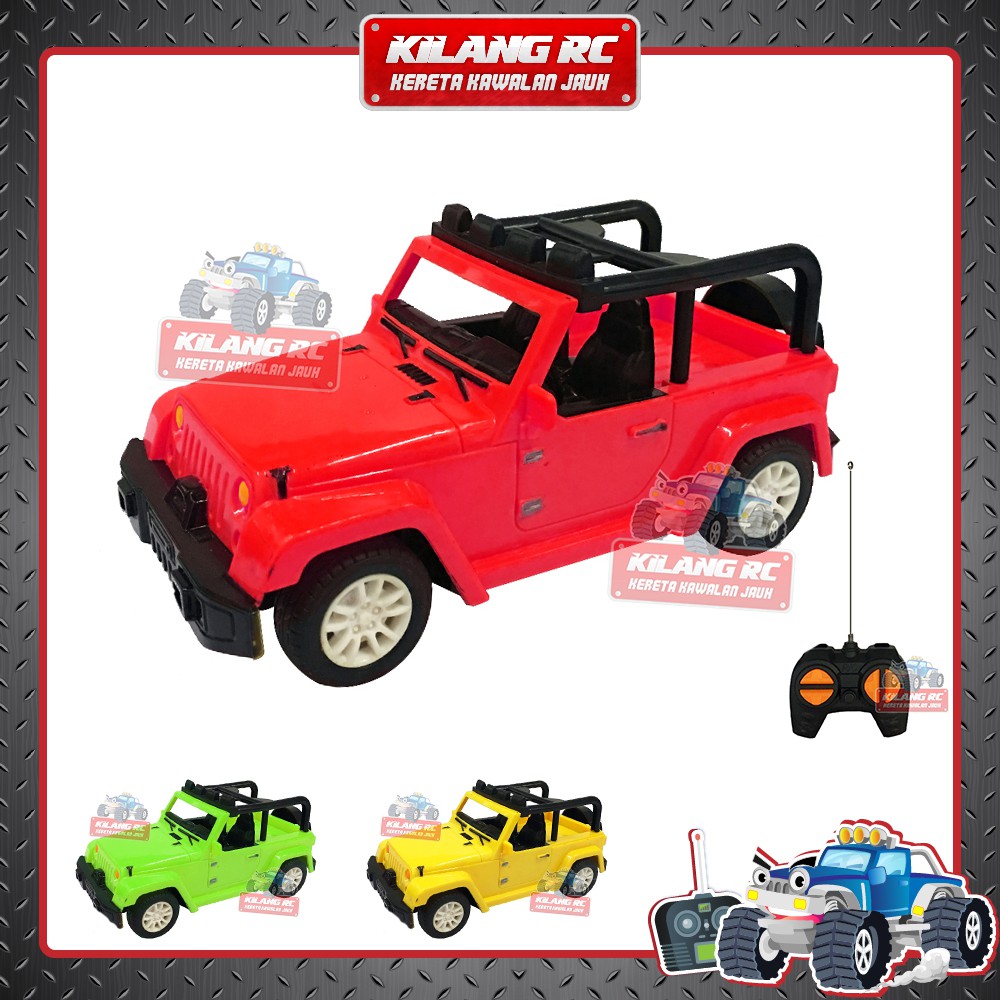 Kereta Control Jeep 15cm Pelbagai Warna 27MHz / Remote Control Truck ...