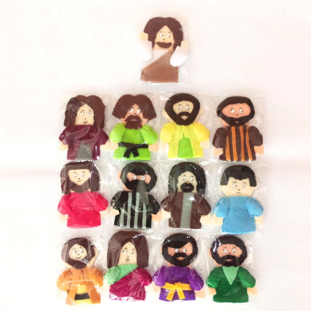 Spiritual Finger Doll set (Jesus+12 Students) | Shopee Malaysia