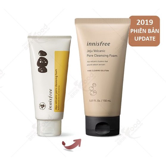 INNISFREE Jeju Volcanic Pore Cleansing Foam Korea (Original) 150ml 2019 (New Packing) | Shopee ...