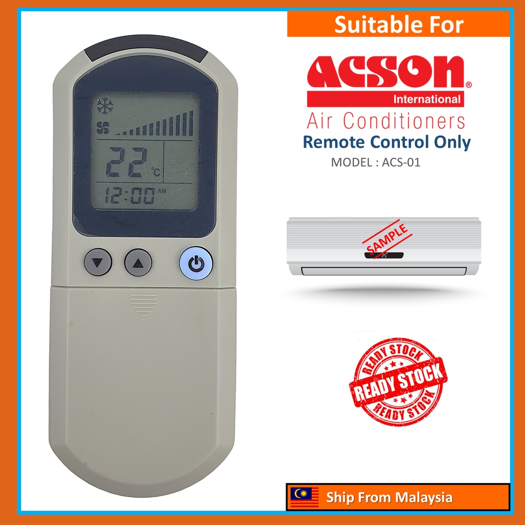 Acson Replacement For Acson Air Cond Aircond Air Conditioner Remote ...