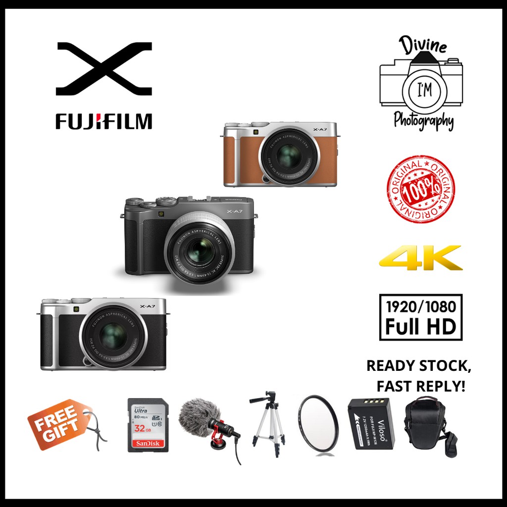 Fujifilm Malaysia X-A7 KIT XC15-45mm F3.5-5.6 Mirrorless Digital Camera ...