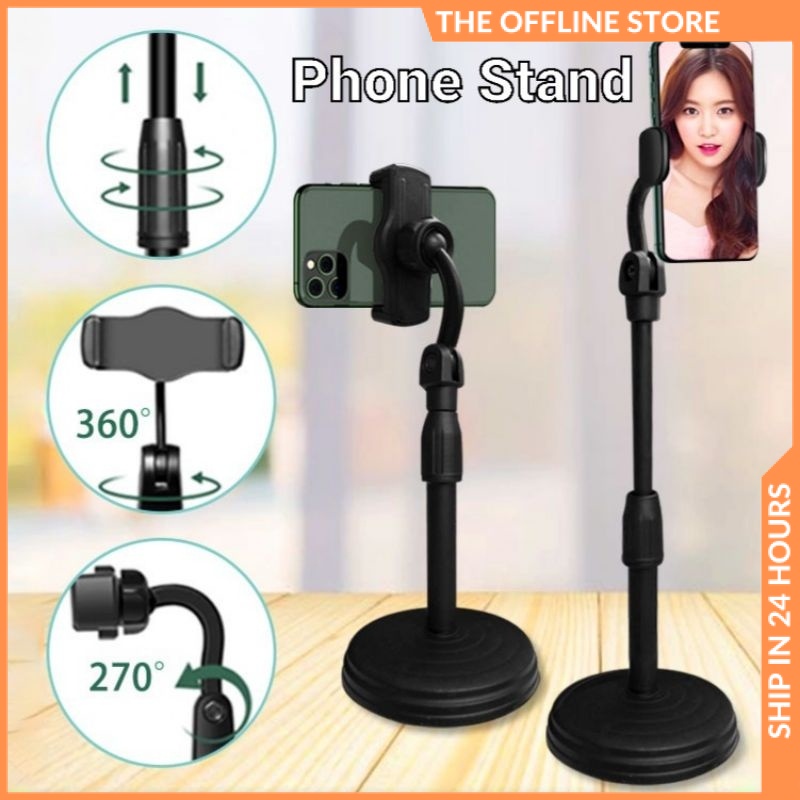 Portable Desk Phone Stand Adjustable Table Holder Compatible Pemegang ...